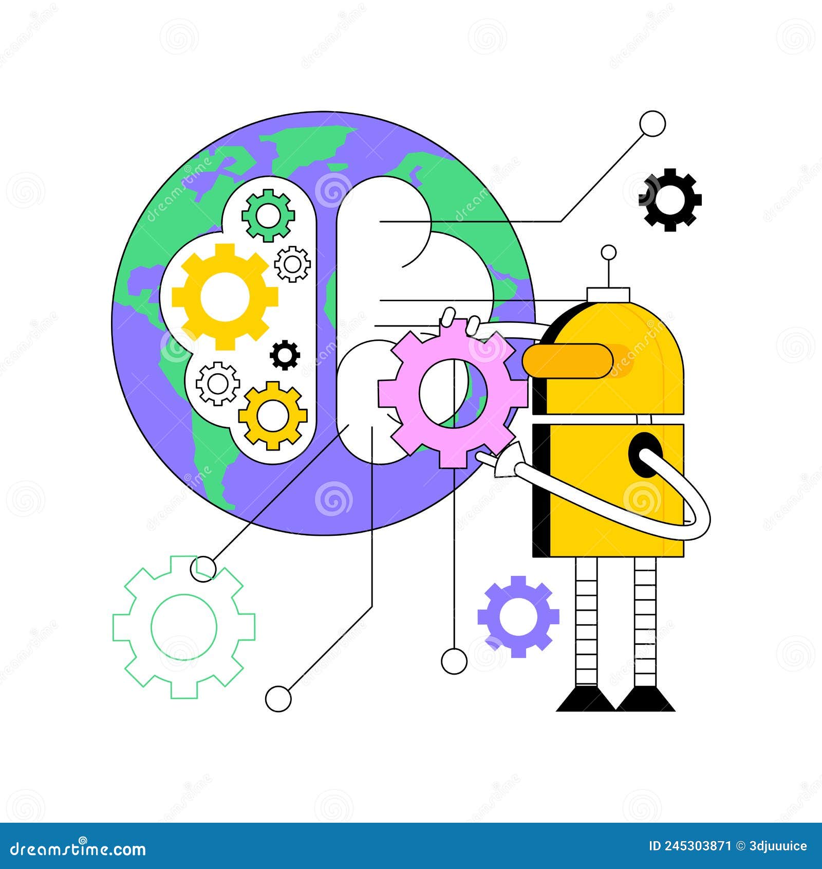 Technological Revolution Abstract Concept Vector Illustration. Stock ...