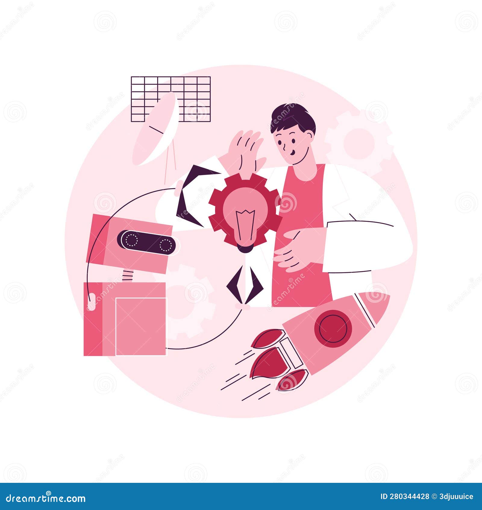 Technological Revolution Abstract Concept Vector Illustration. Stock ...