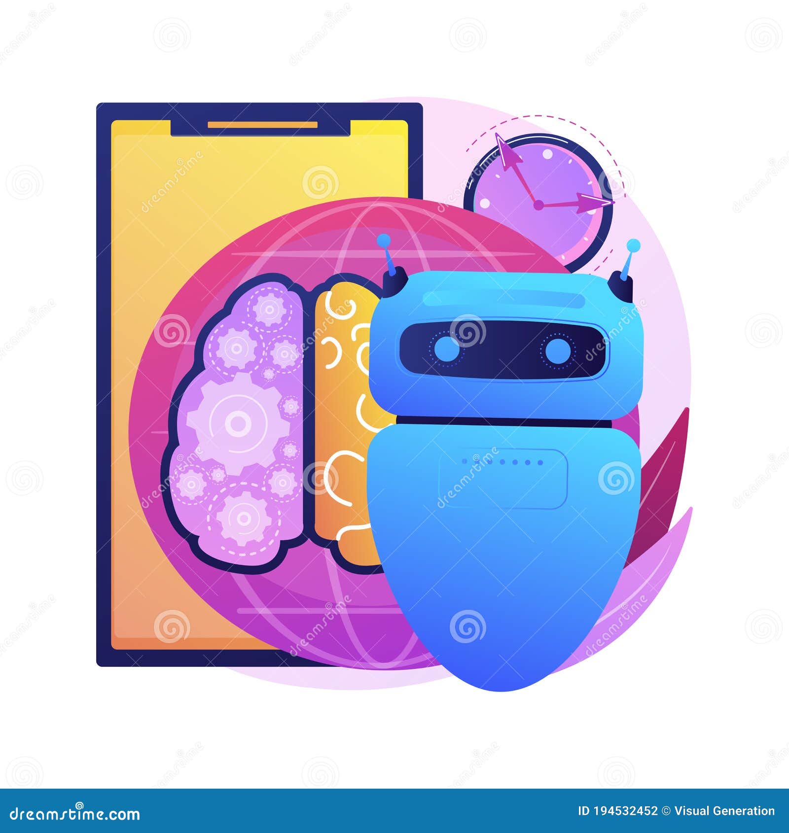 Technological Singularity Abstract Concept Vector Illustration. Stock ...