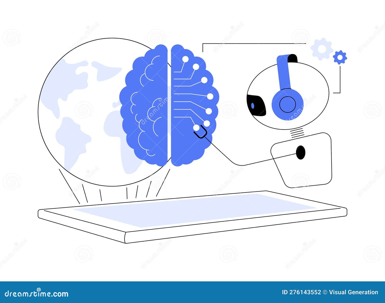 Technological Singularity Abstract Concept Vector Illustration. Stock ...