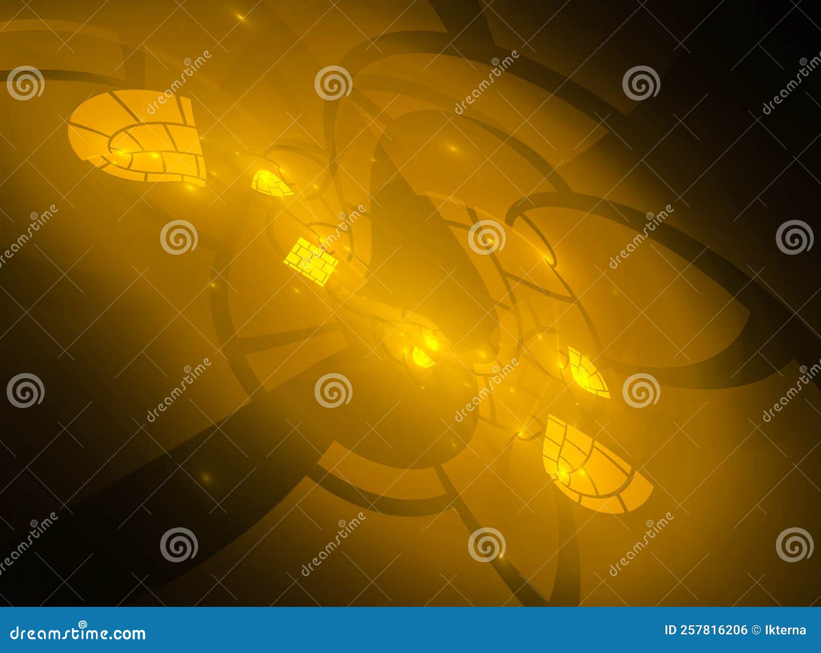 Technological Textured Background. Fractal Graphics. Science and ...