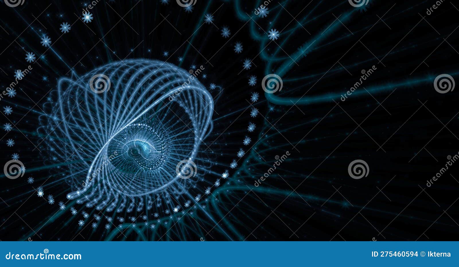 Technological Textured Background. Fractal Graphics. Science and ...