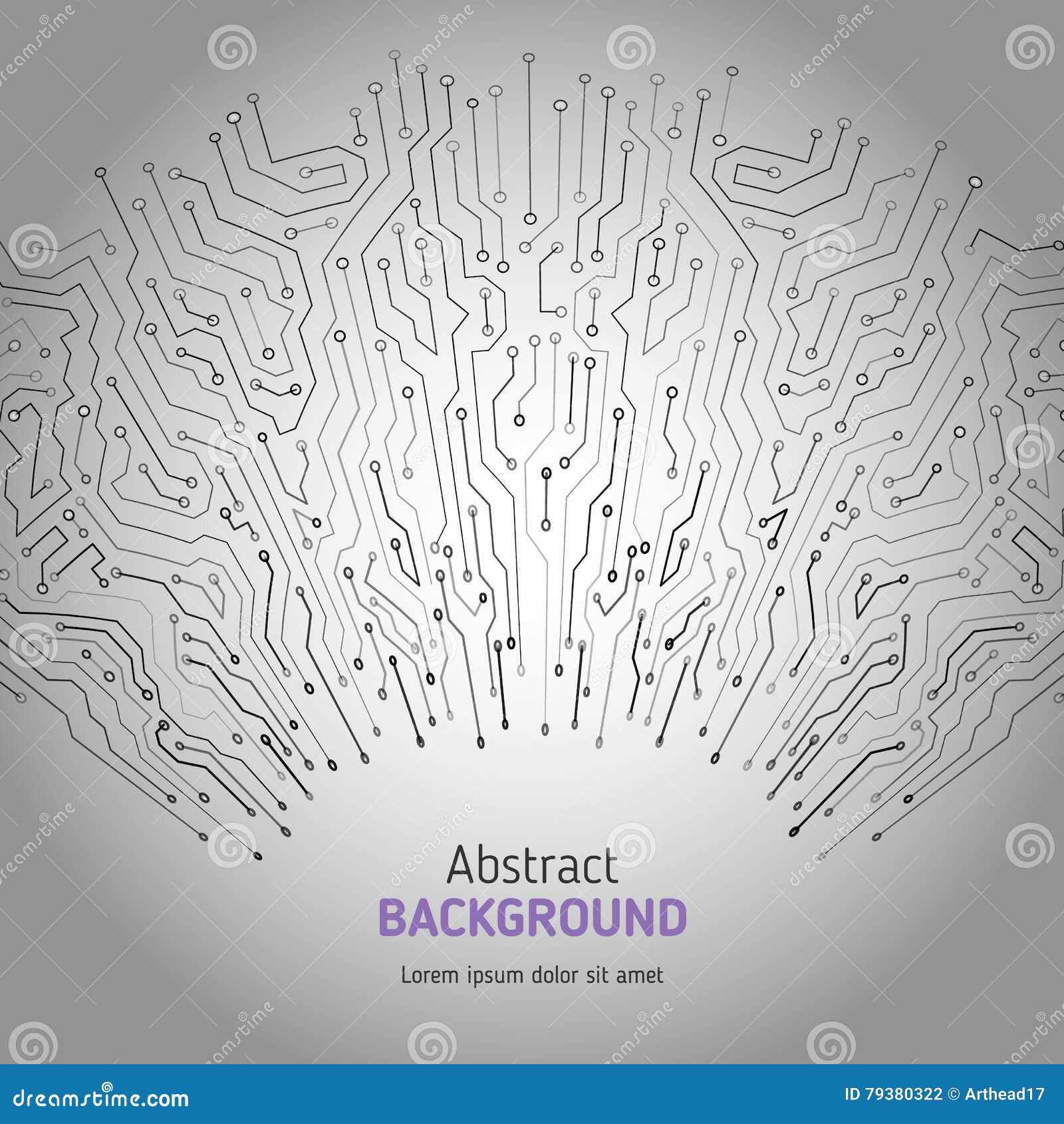 Technological Vector Background Stock Vector - Illustration of science ...