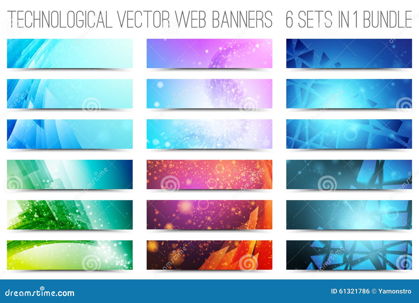 Technological Vector Web Banners Stock Vector - Illustration of design ...