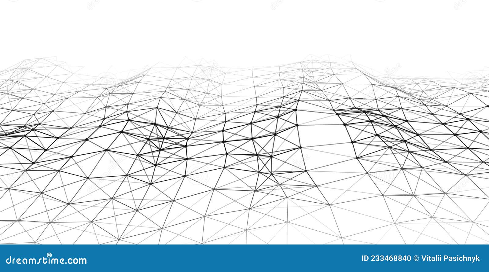 Technological Wave of Dots and Lines. Technology Background Concept ...