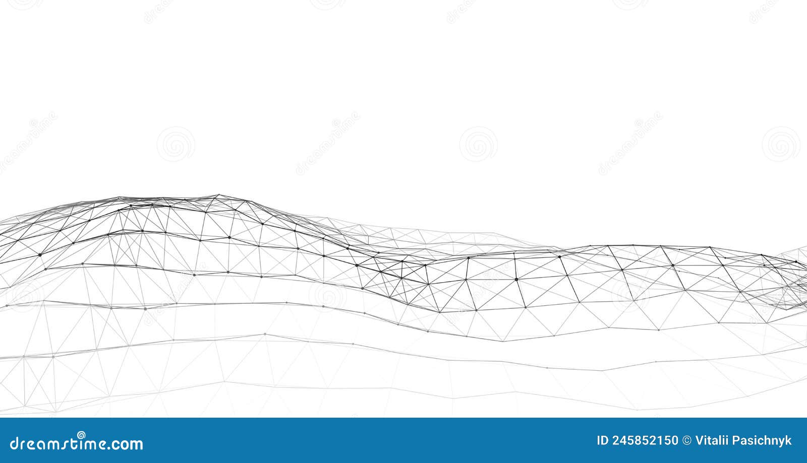 Technological Wave of Dots and Lines. Technology Background Concept ...