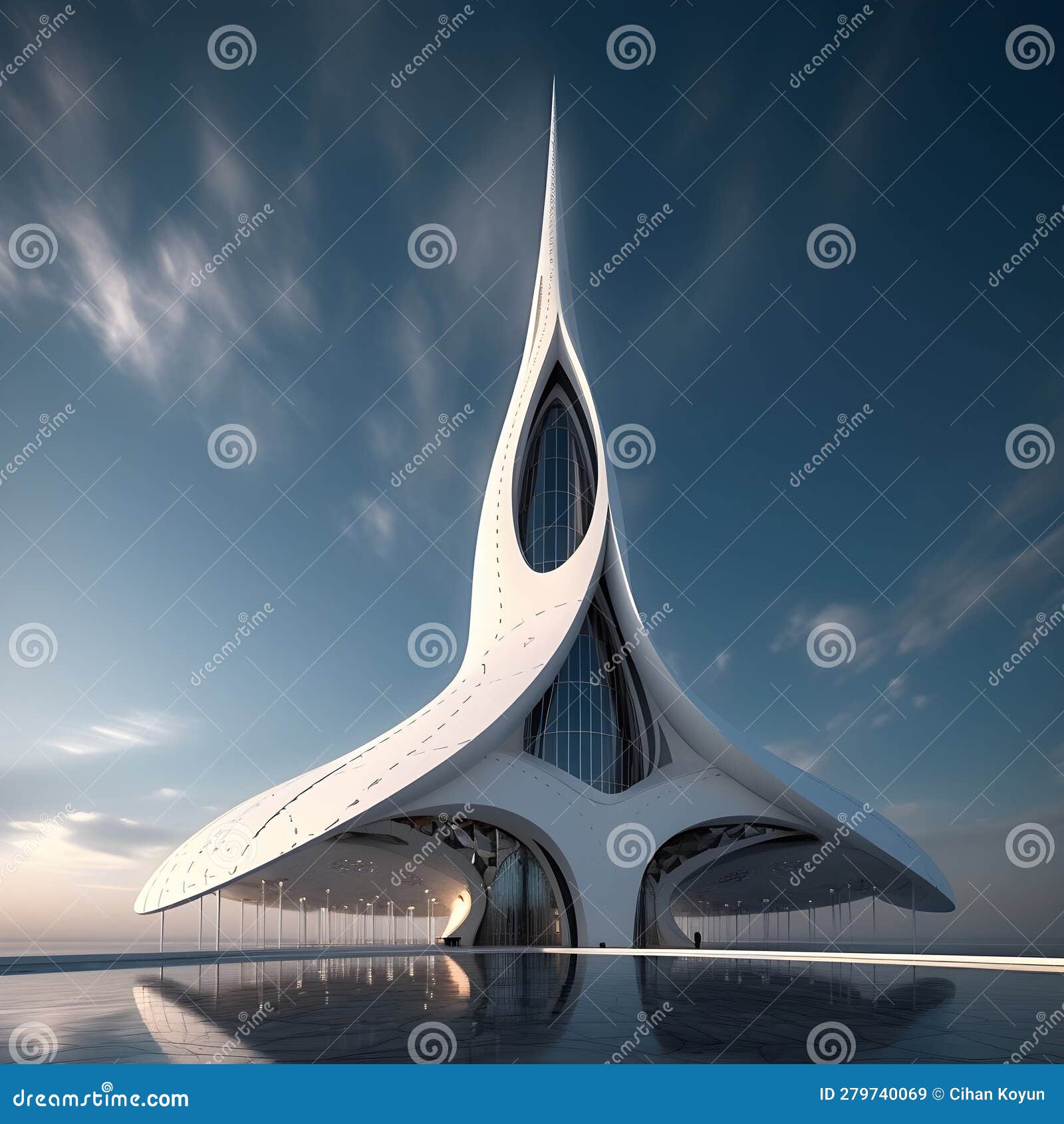 Technological Wonder, a Stunning 3d Render of a Futuristic Structure ...
