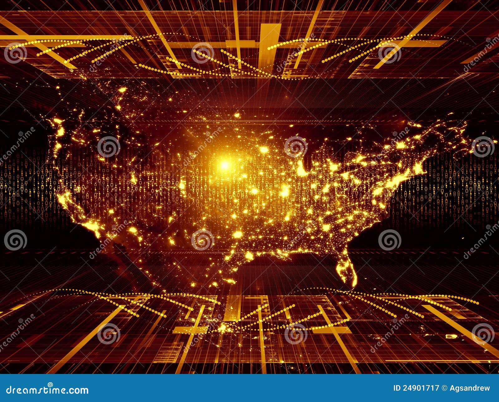 Technological World stock image. Image of abstract, effect - 24901717