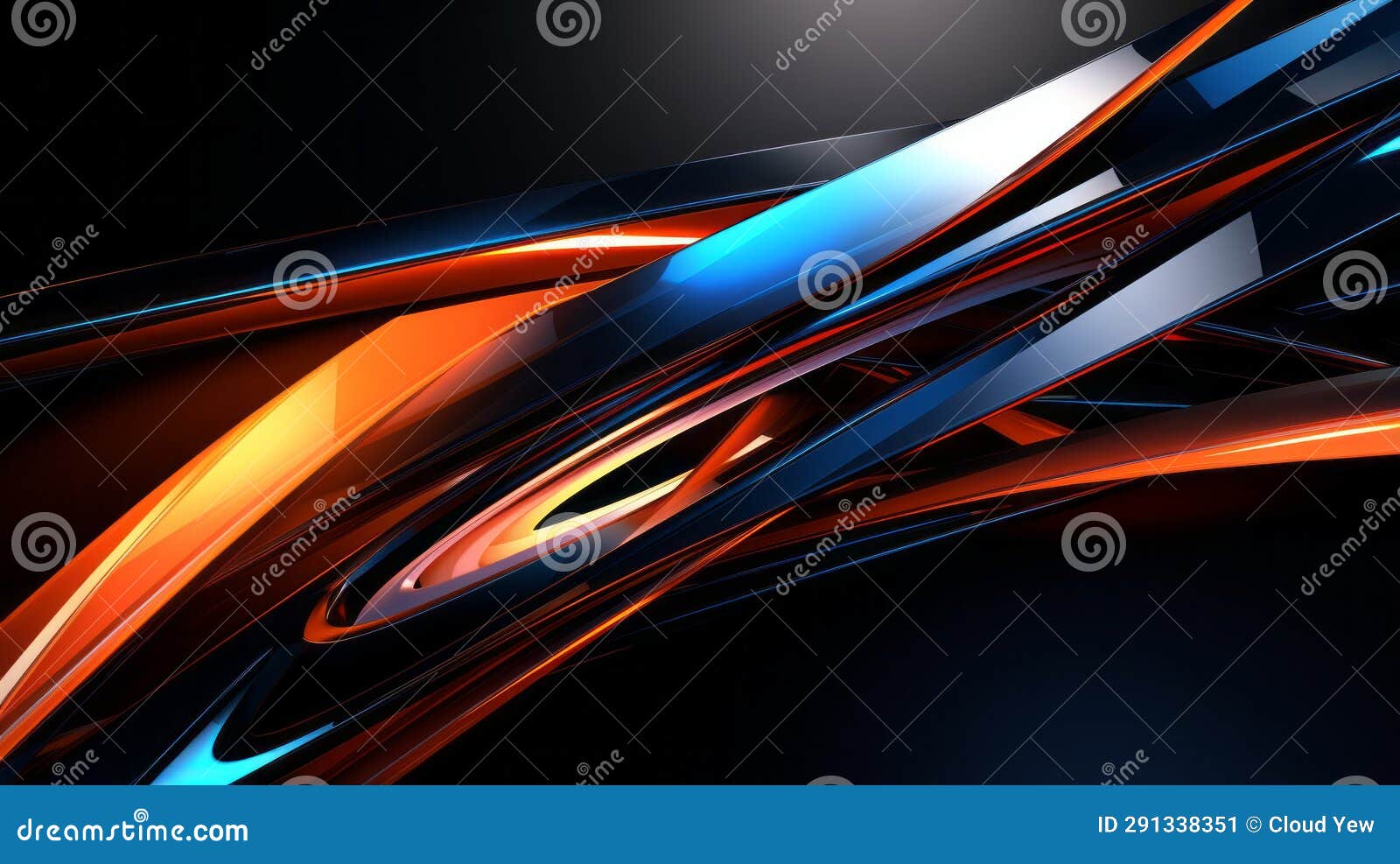 Technologically Advanced, Futuristic Abstract Design Stock Illustration ...