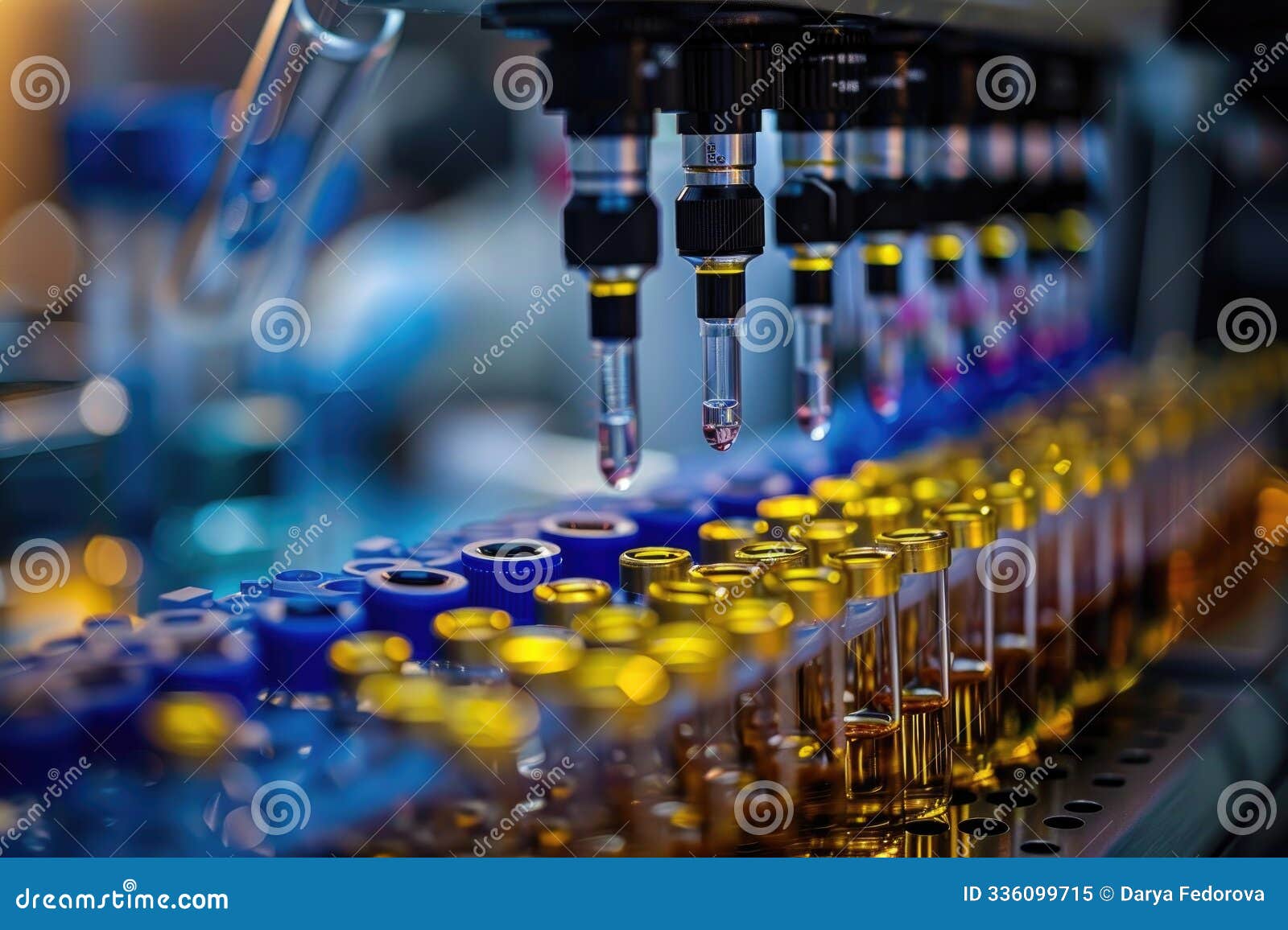 Technologically Advanced Laboratory with Automated Liquid Handling ...