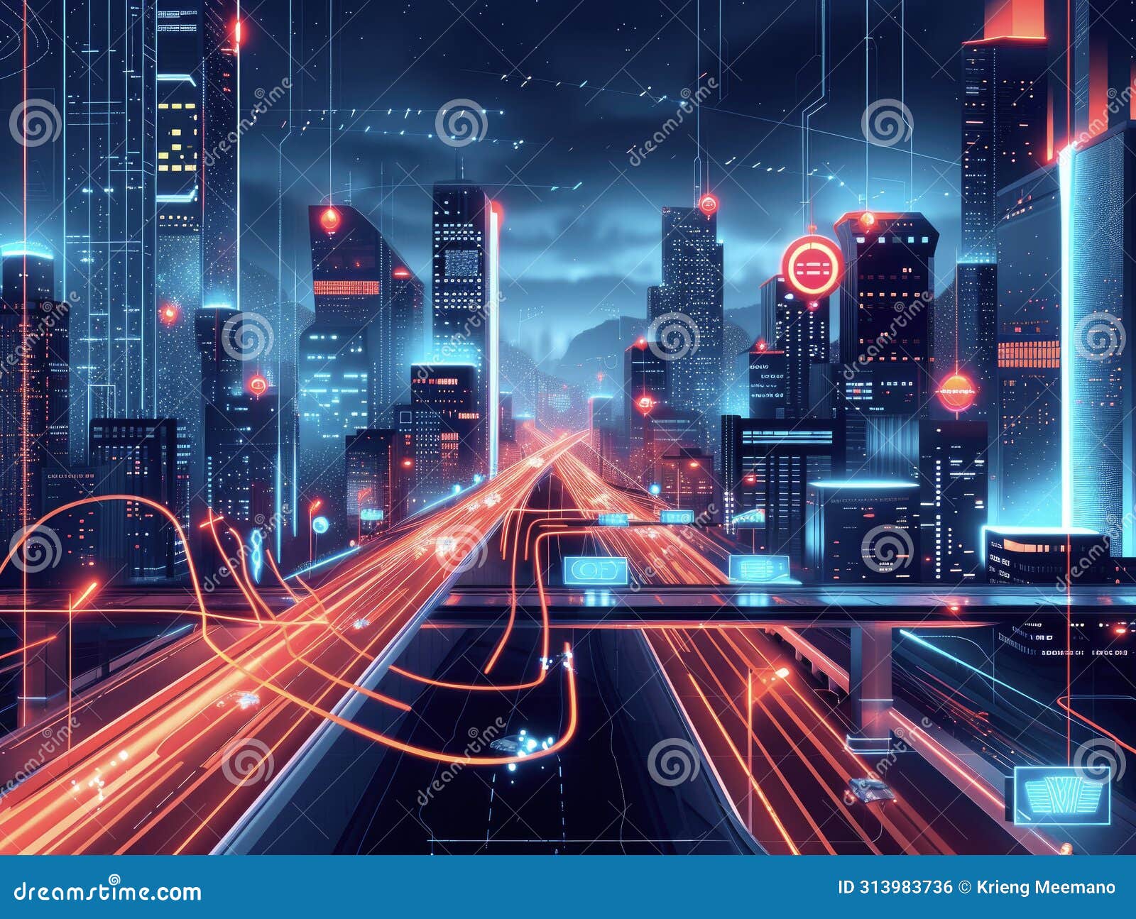 Futuristic Urban Visualization IoT Powered Infrastructure and ...