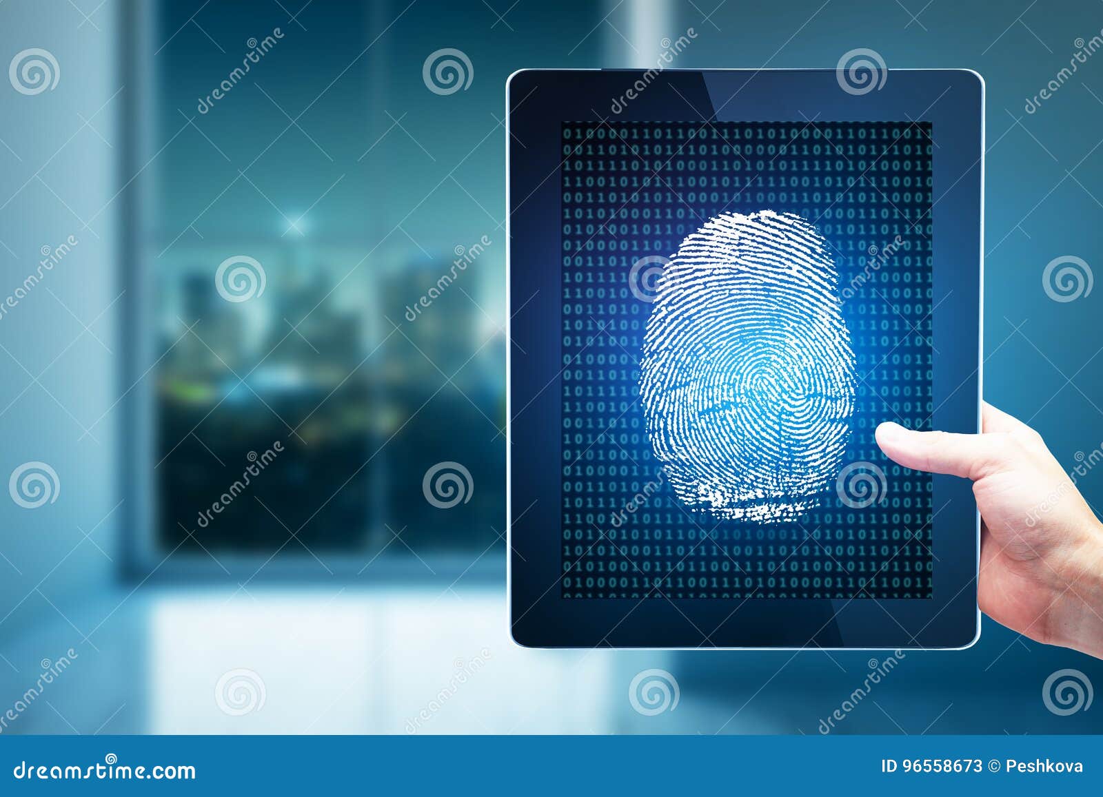 Technologie, Biometrie En Innovartionconcept Stock Afbeelding - Image ...