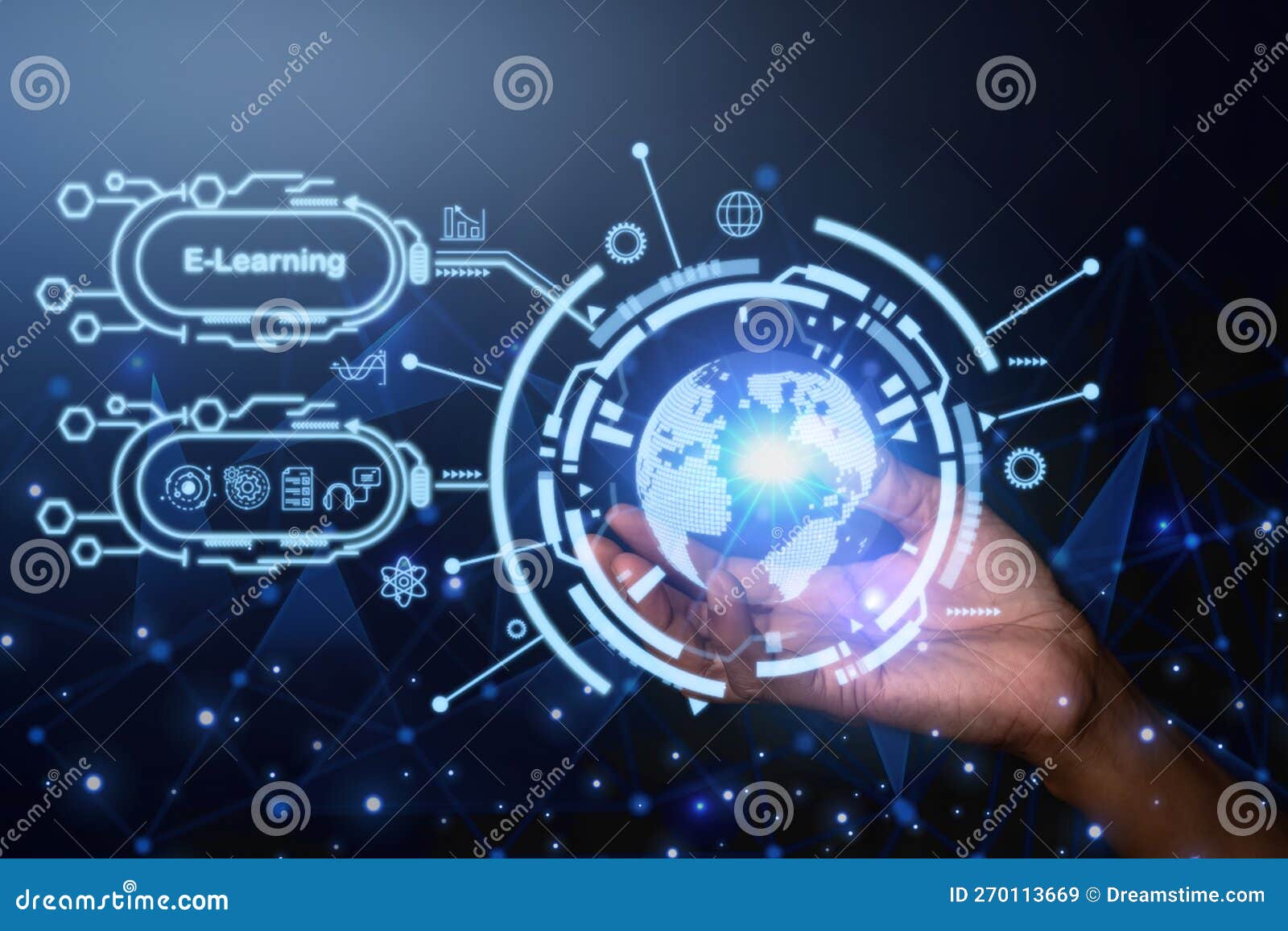 Technologies Connecting the World, Futuristic Connection Concept Stock ...