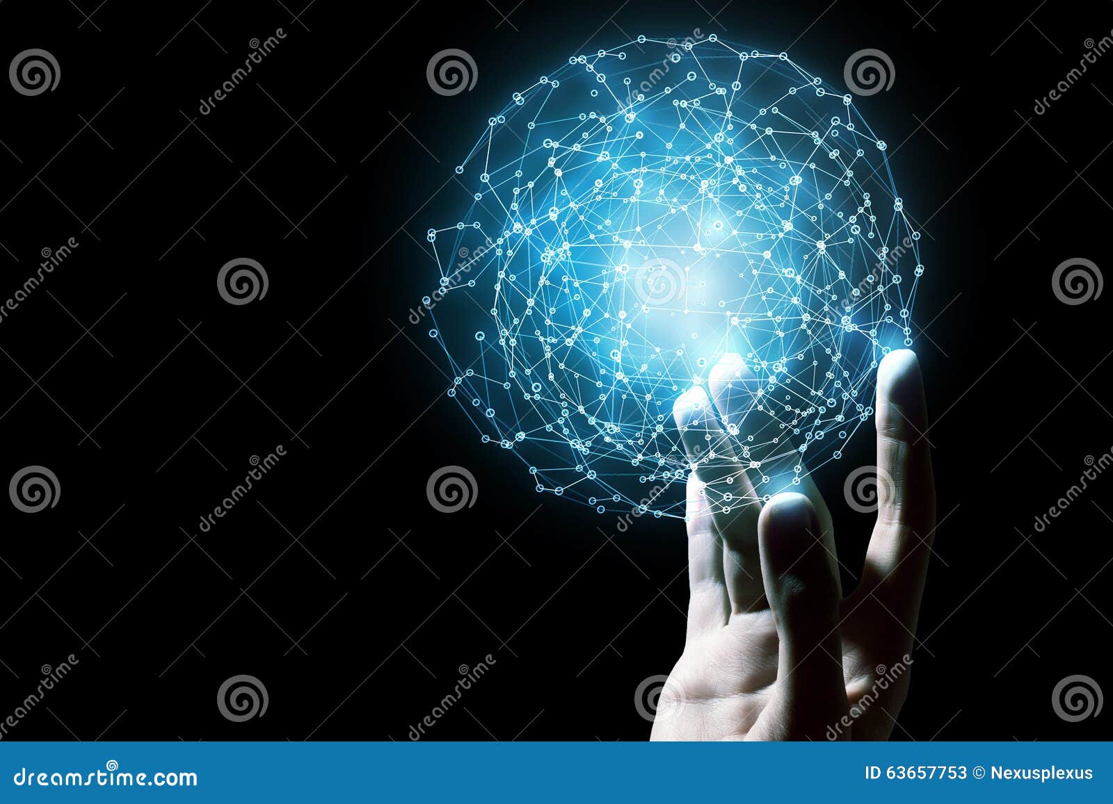 Technologies Connecting the World Stock Image - Image of global, person ...