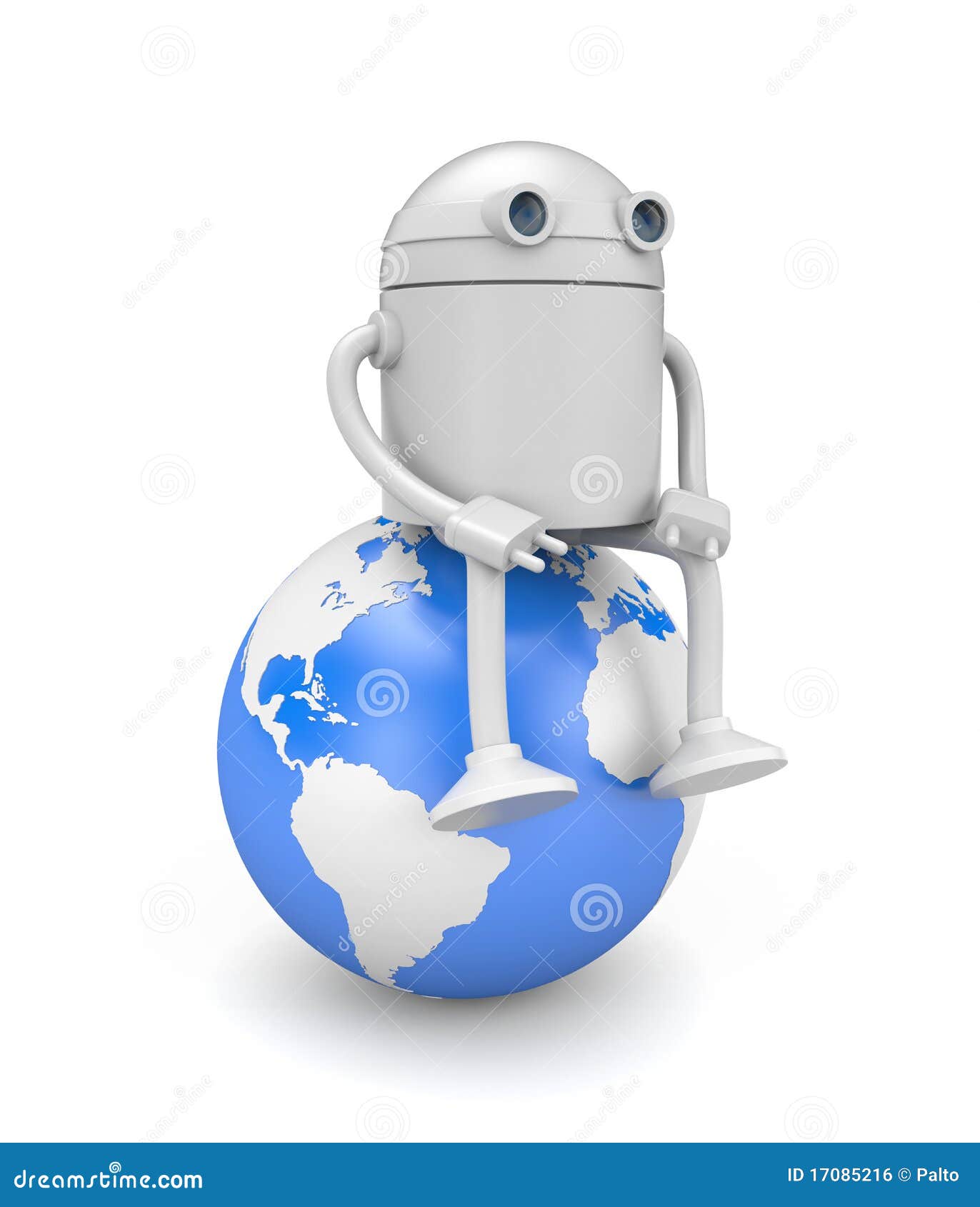 Technologies Control the World Stock Illustration - Illustration of ...