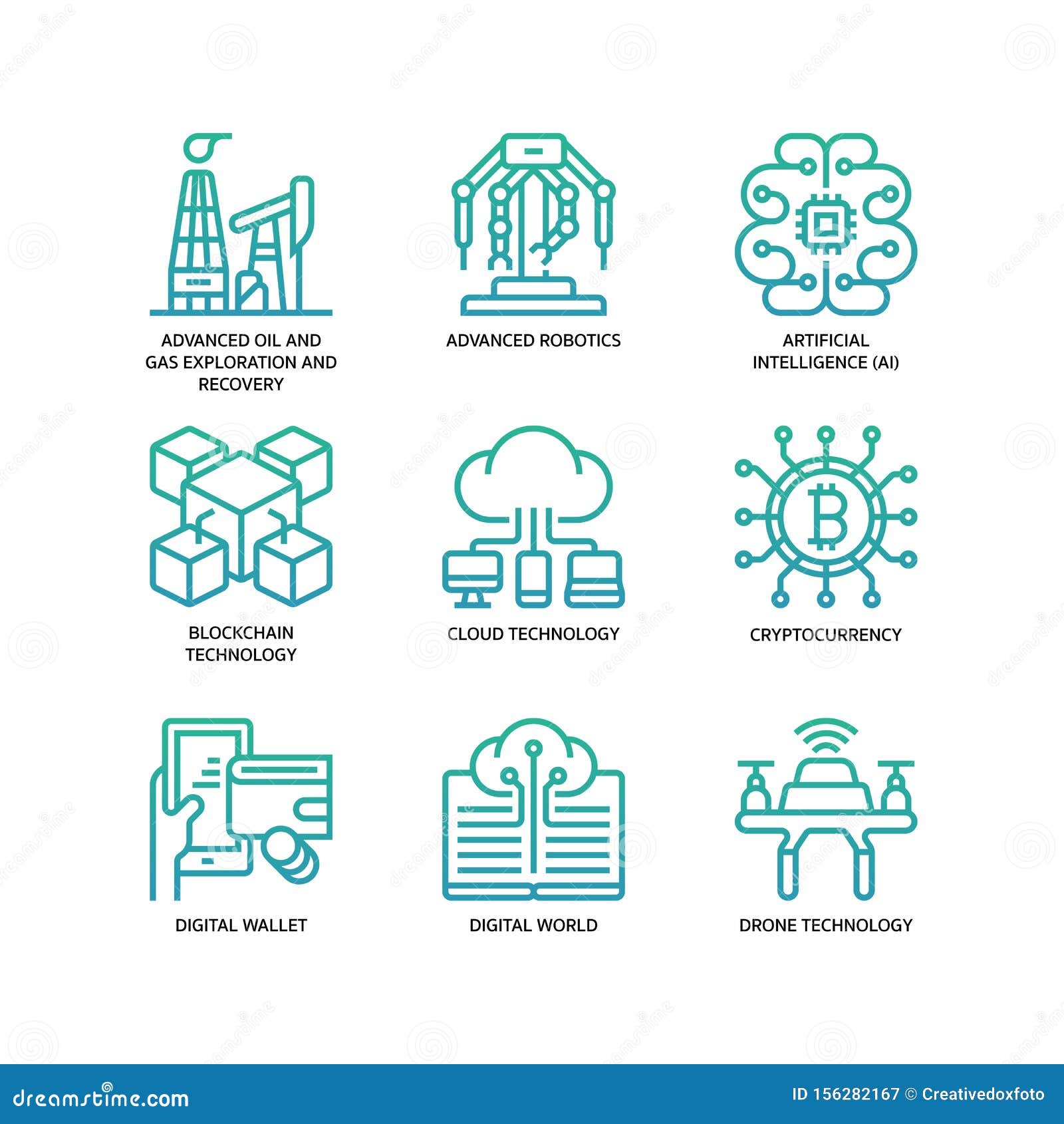 Technologies Disruption Icon Stock Vector - Illustration of world, icon ...