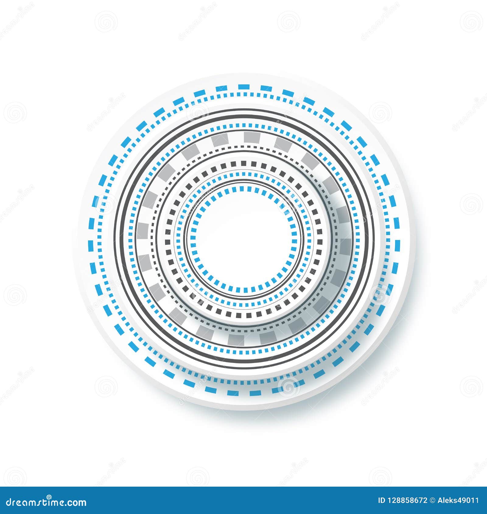 Technologies of the Future . Fantastic Circle .Drawing Details ...