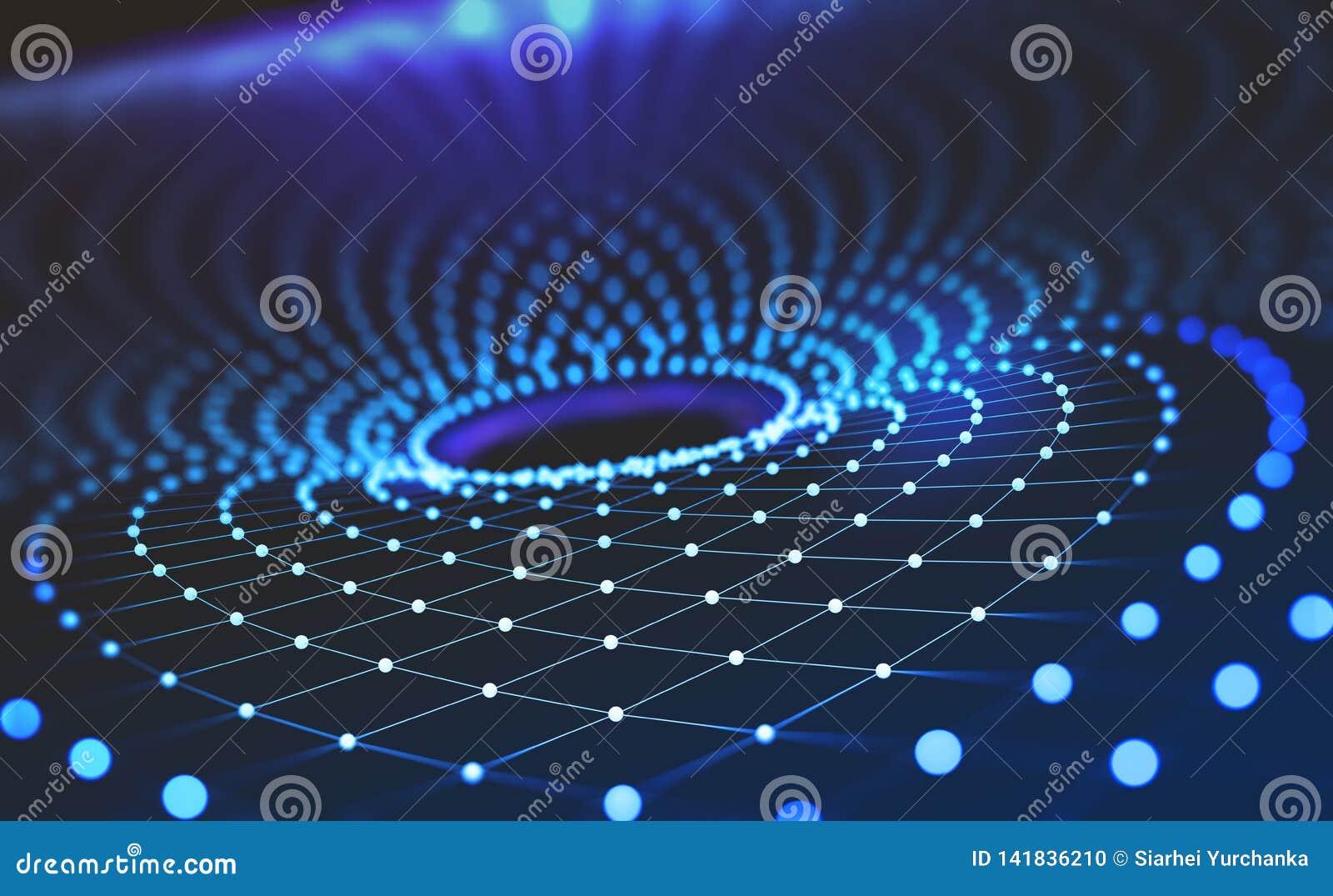 Technologies of the Future. Information Funnel Stock Illustration ...