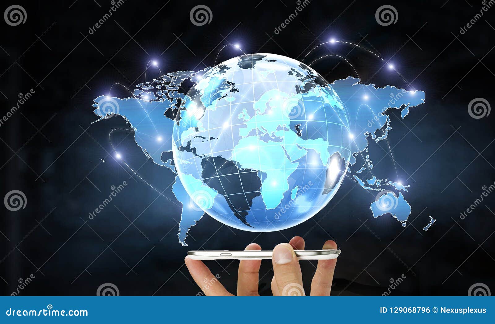 Technologies for Global Communication Stock Photo - Image of network ...