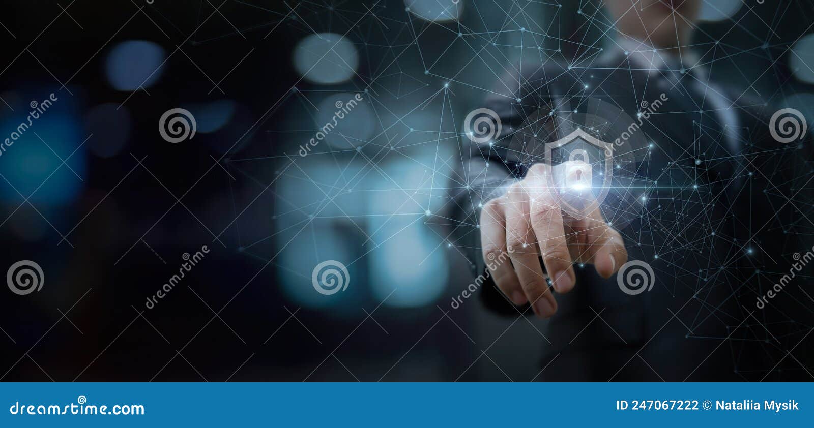 Technologies in the Protection of Connection Networks Stock Photo ...