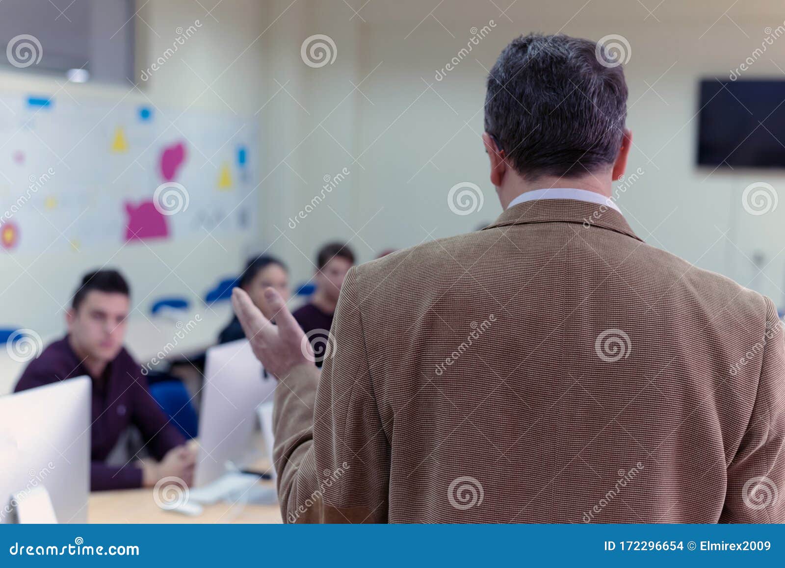 Professor Explain To Student Stock Image | CartoonDealer.com #5346109
