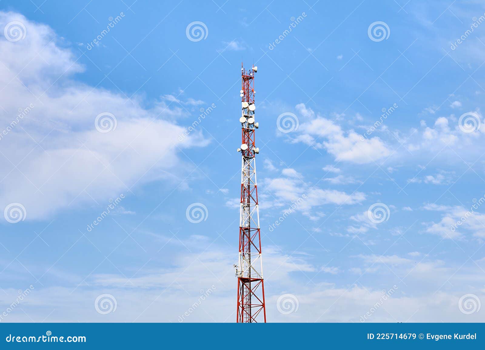 Technologies and Telecommunications. GSM Tower 5G,4G,3G. the Antenna of ...