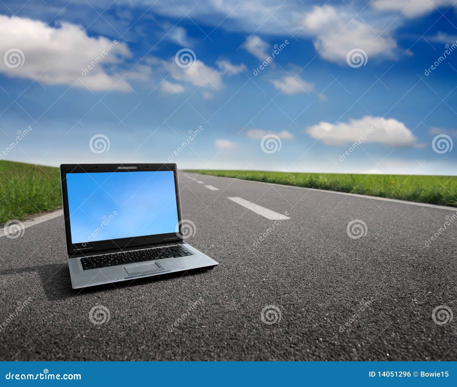 Technology stock photo. Image of road, computer, trip - 14051296