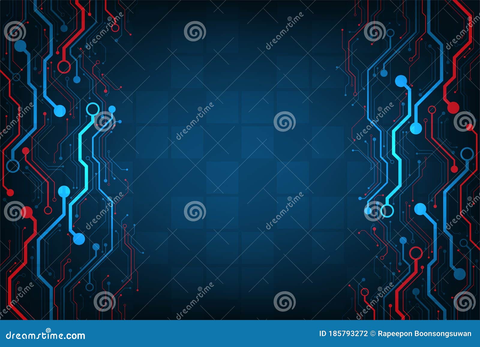 Vector Technology in Electronic Circuit Design. Stock Vector ...
