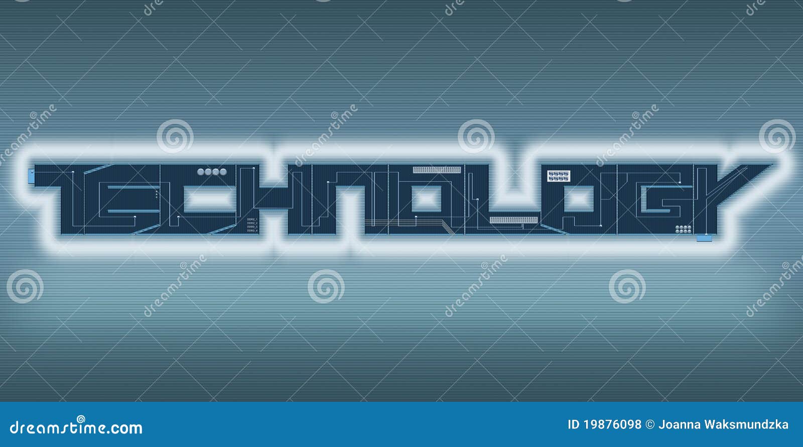 Technology stock illustration. Illustration of text, typography - 19876098