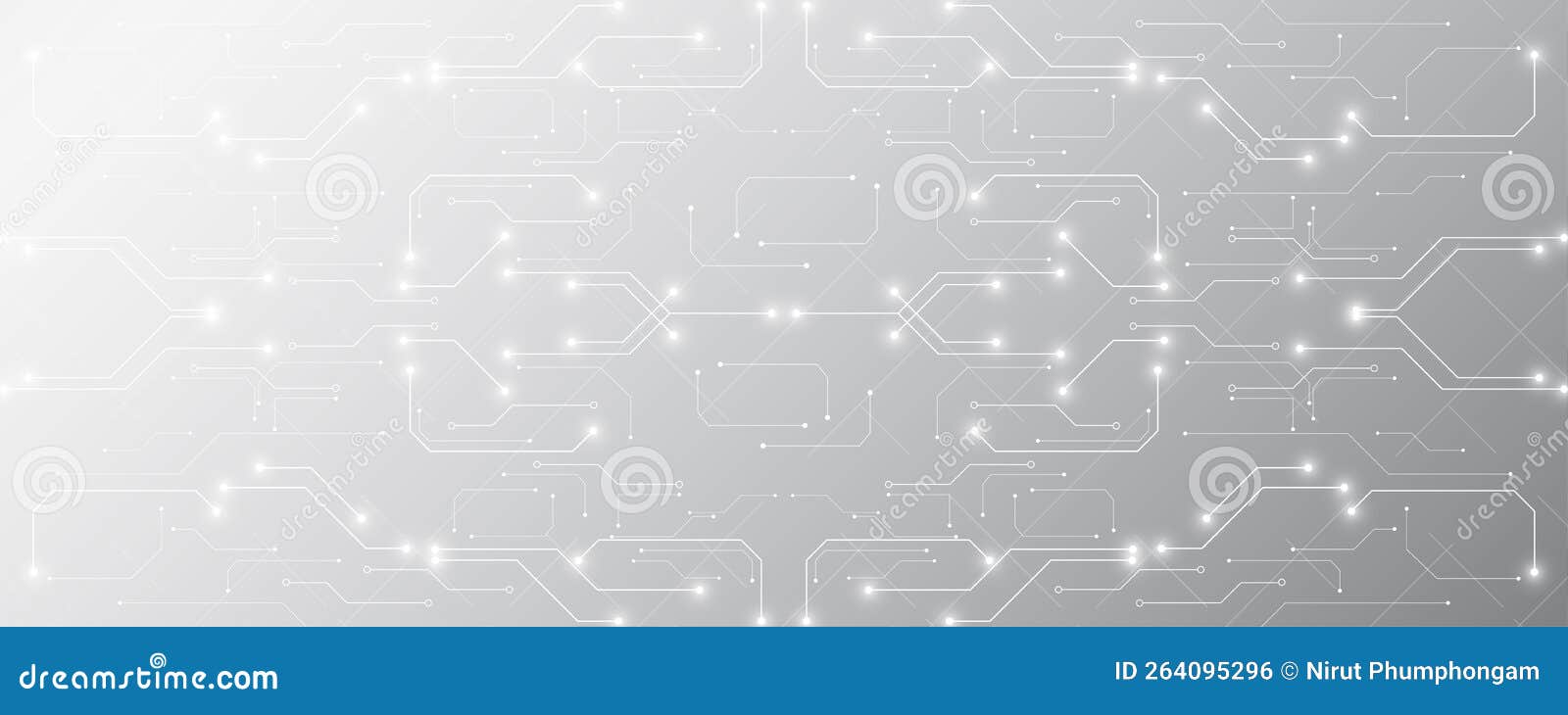 Grey White Abstract Technology Background,Hi Tech Digital Connect ...