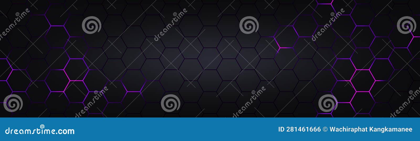 Hexagonal Abstract Technology Background. Electric Glow Hexagonal ...