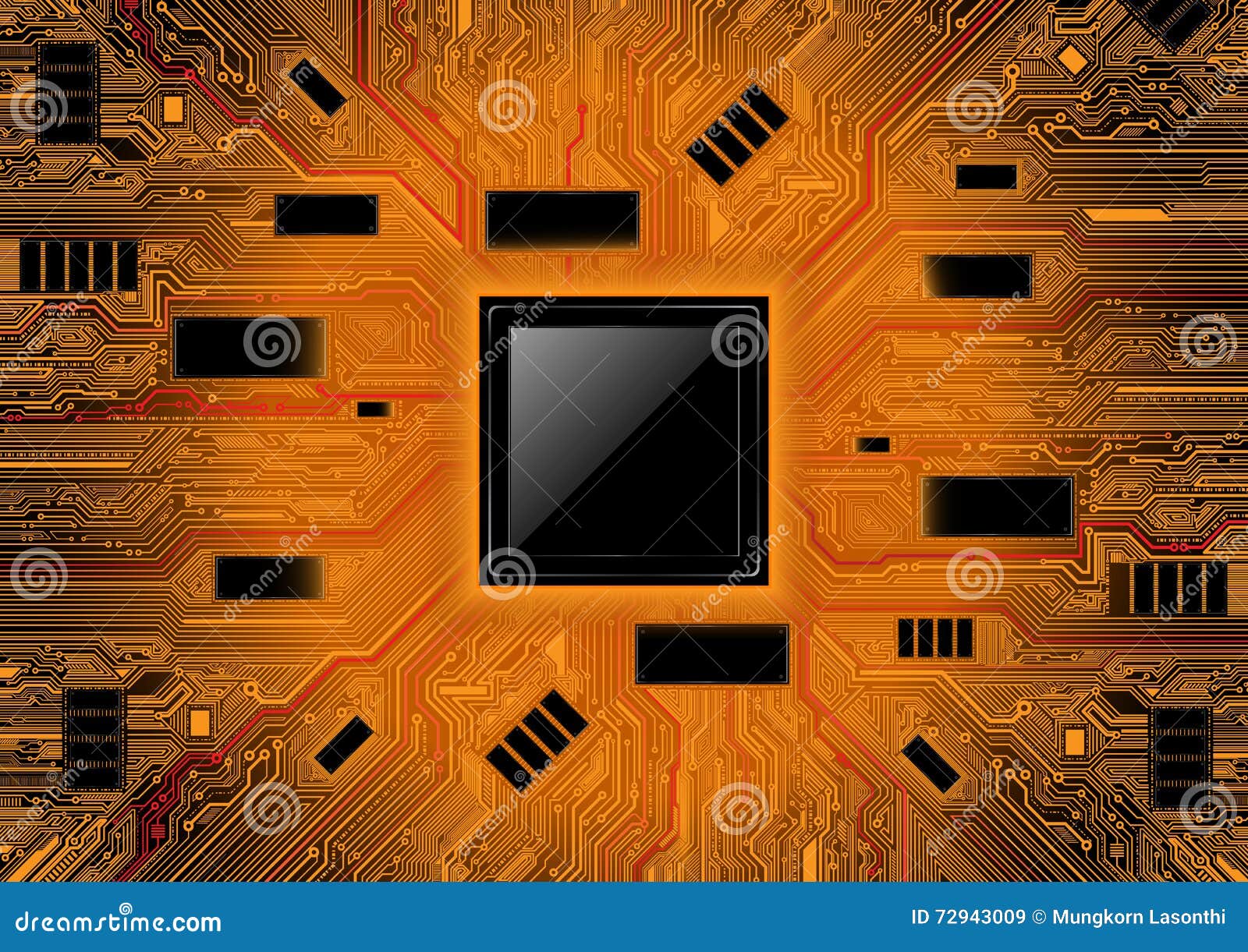 Technology Abstract Background. Chip Set Concept Vector Design Stock ...