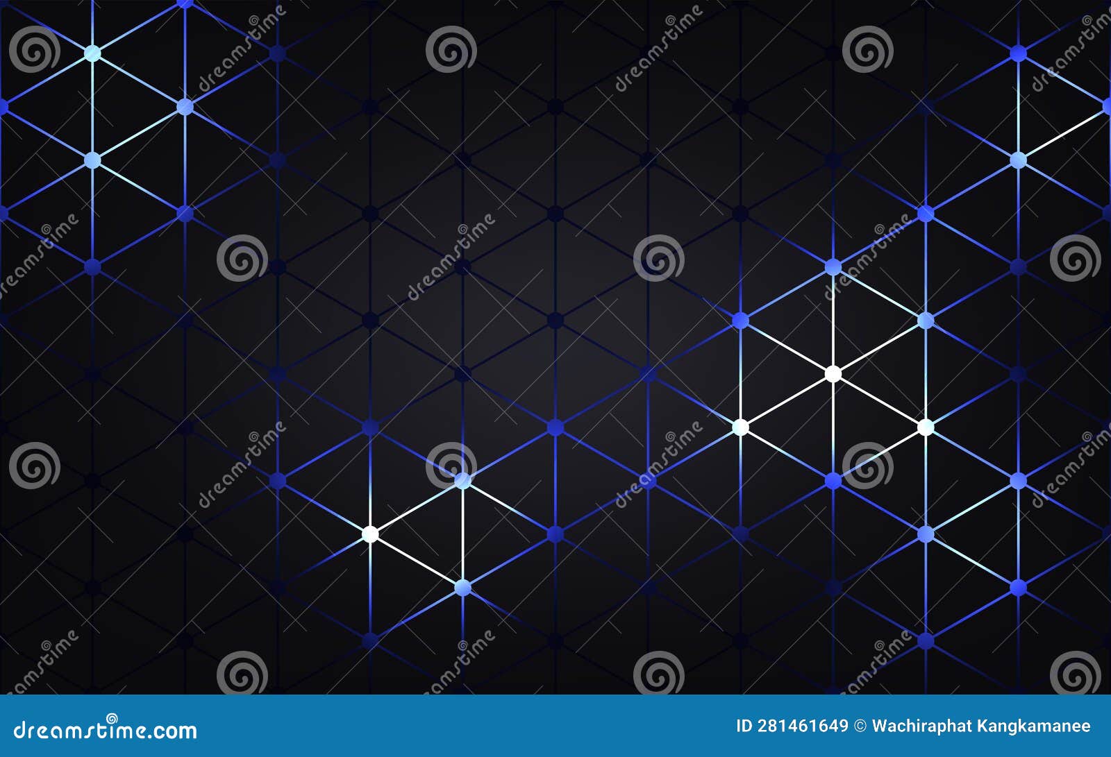 Hexagonal Abstract Technology Background. Electric Glow Hexagonal ...