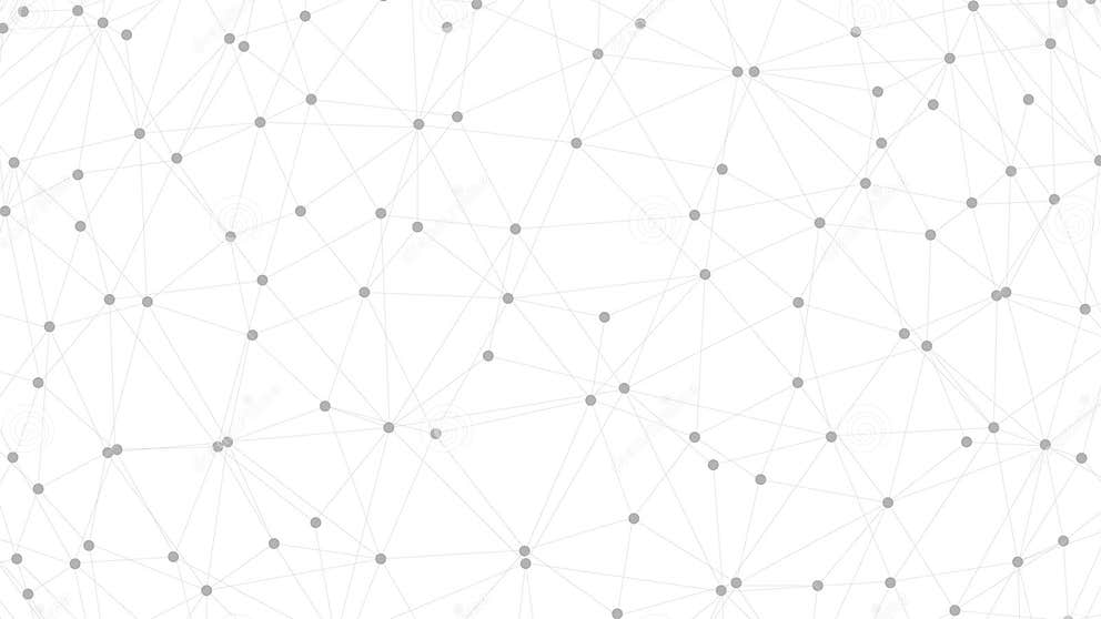 Technology Abstract Background. Dots Connected by Lines. Minimalist ...