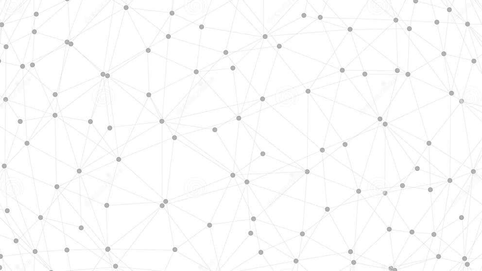 Technology Abstract Background. Dots Connected by Lines. Minimalist ...