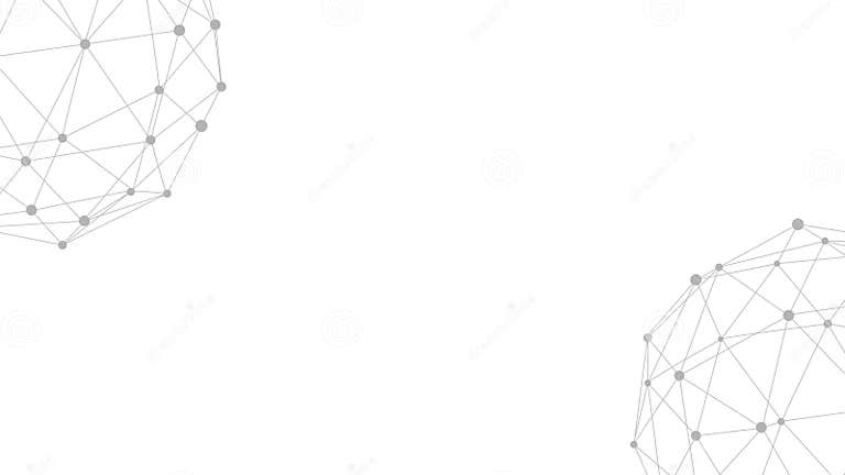 Technology Abstract Background. Dots Connected by Lines. Minimalist ...