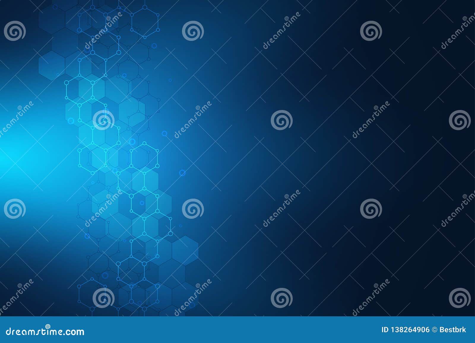 Technology Abstract Background. Geometric Texture with Molecular ...