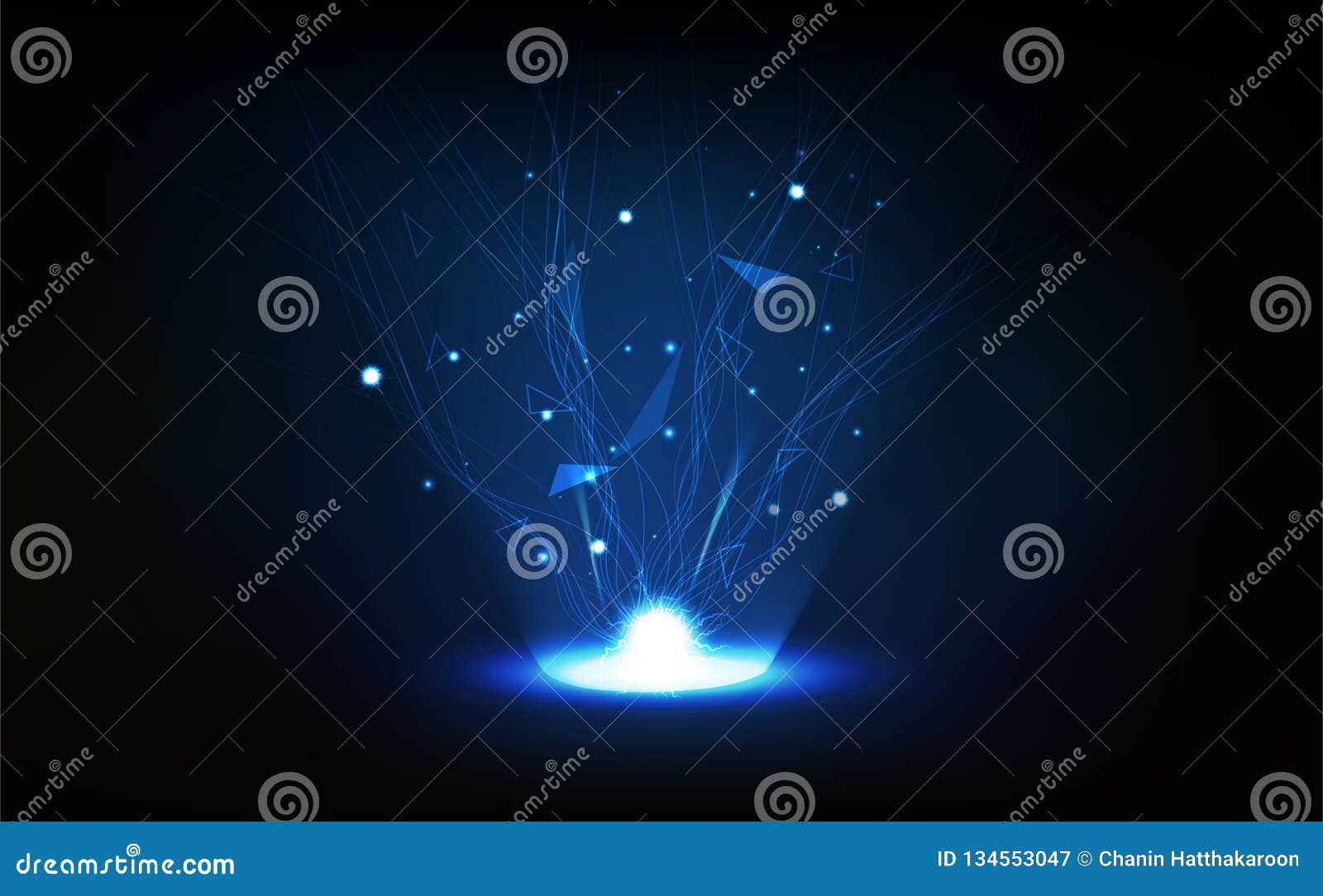 Technology Abstract Background, Polygon, Network, Lines Connection with ...