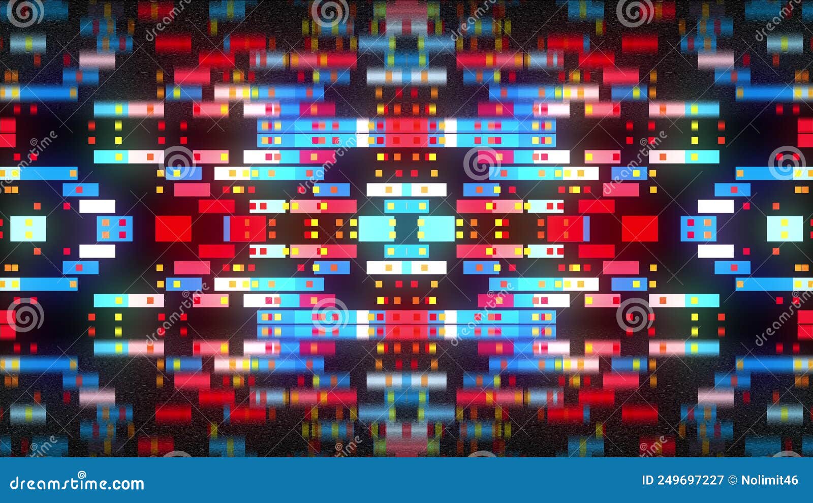 Technology Abstract Background with Squares Stock Illustration ...