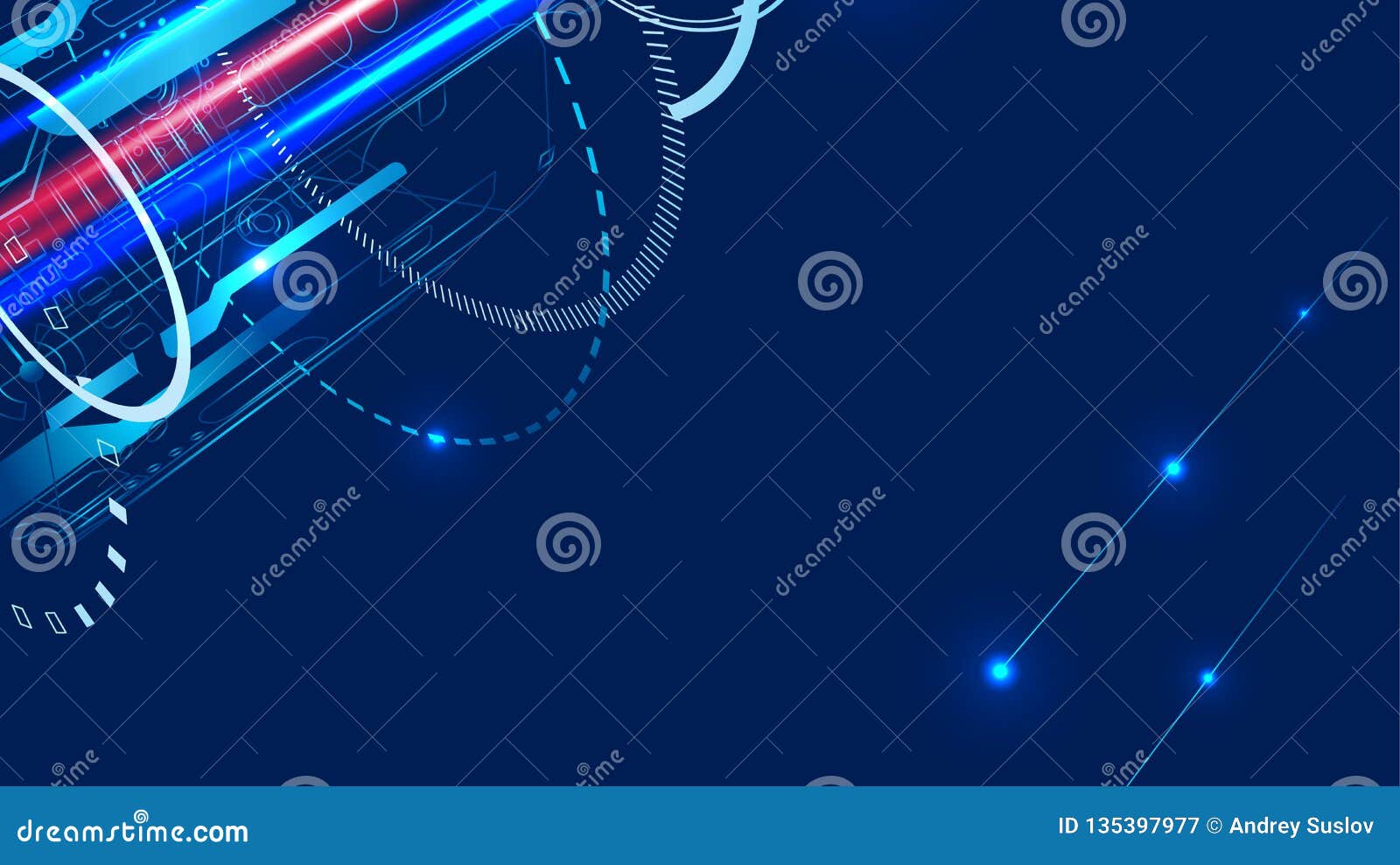 Technology Abstract Background on the Topic of Engineering, Space ...