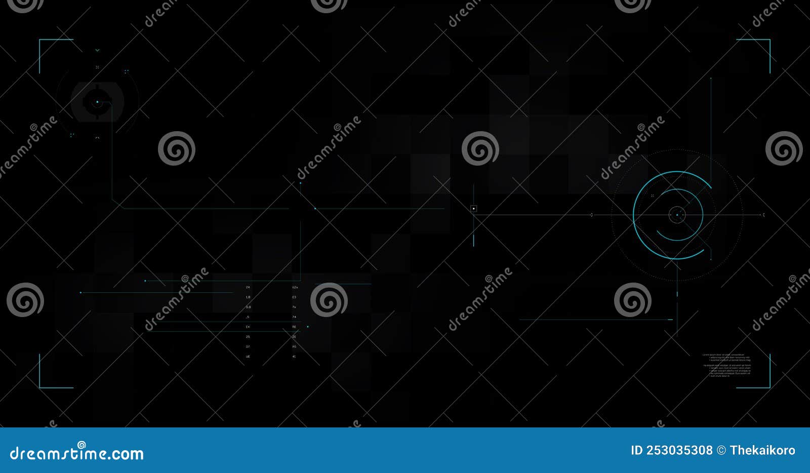 Technology Abstract Background Video Overlay 003 Stock Vector ...