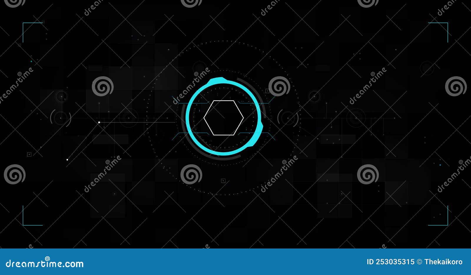 Technology Abstract Background Video Overlay 007 Stock Vector ...