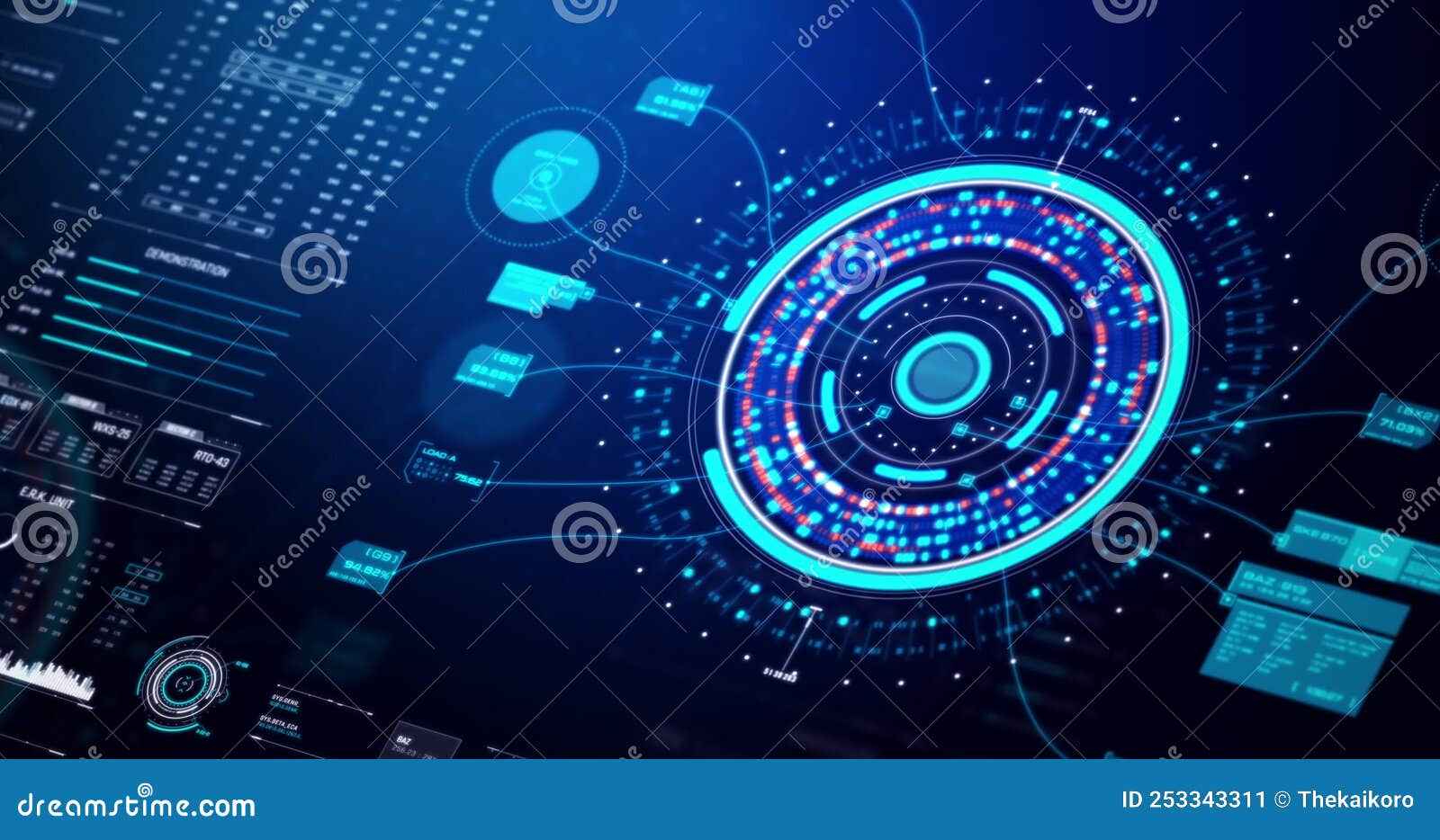 Technology Abstract Background Video Overlay 007 Stock Video - Video of ...