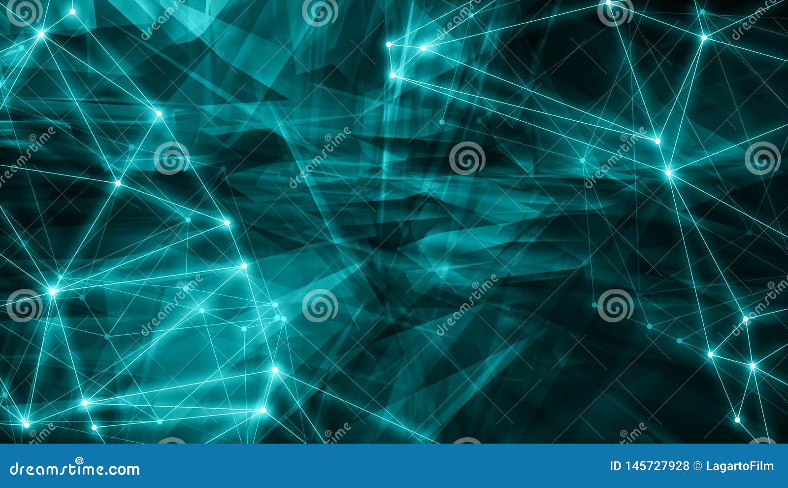 Technology Abstract Concept with Random Transparent Triangle Shapes ...