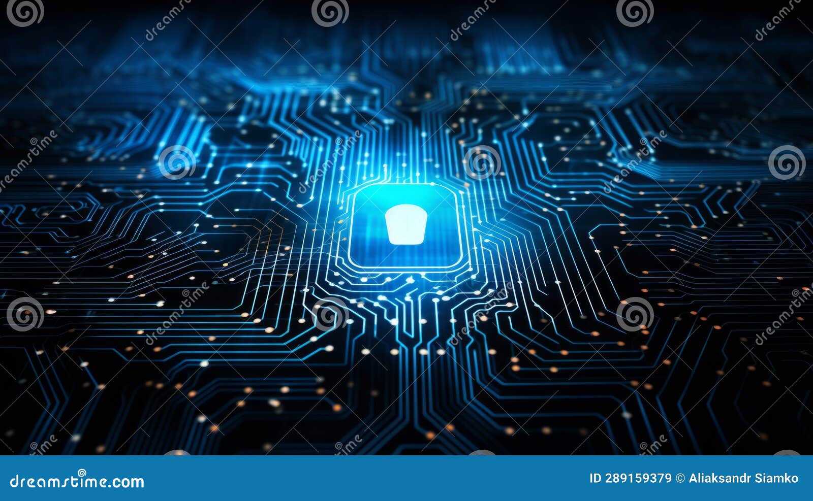 Technology Abstract. Cyber Security Concept Stock Image - Image of ...