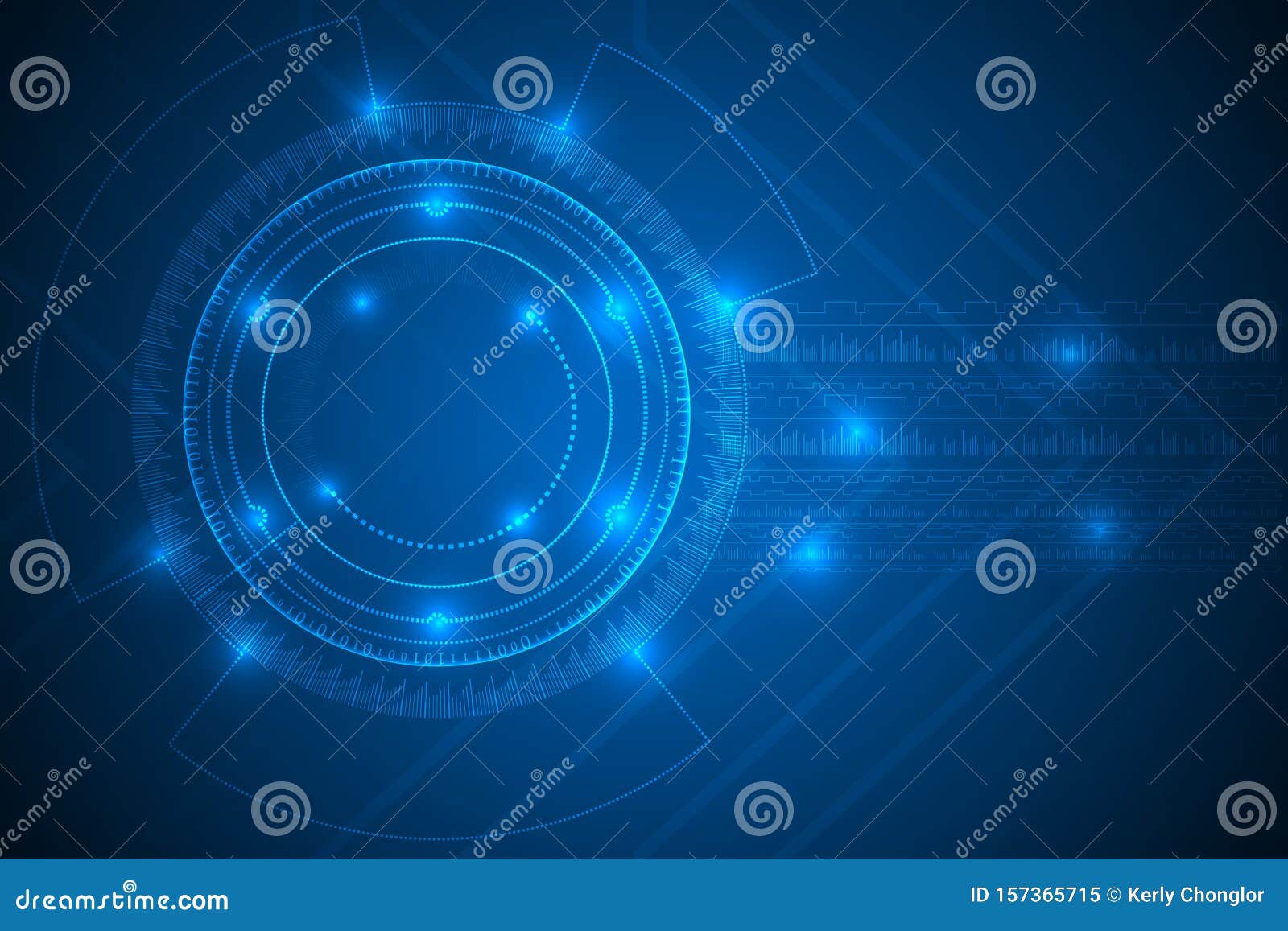 Technology Abstract and Digital Innovation Background. Stock Vector ...
