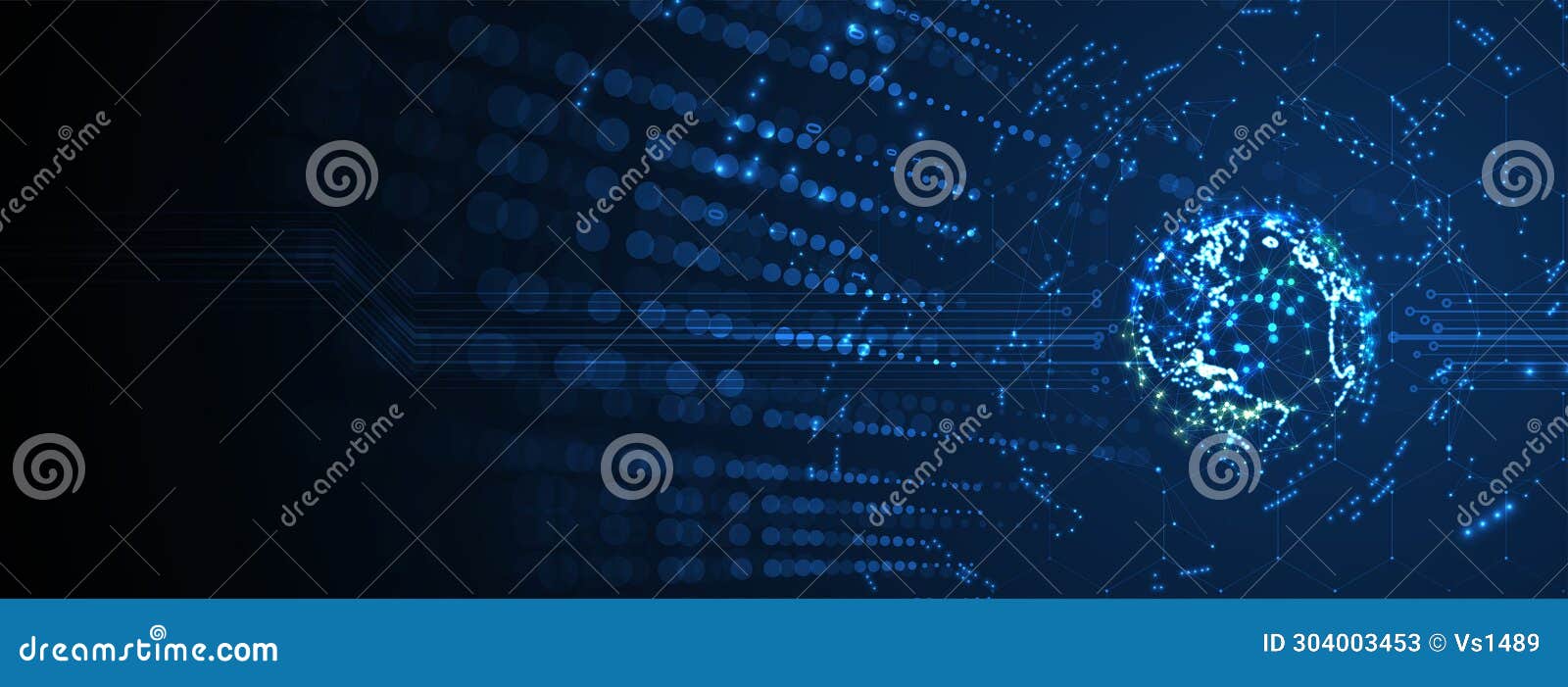 Technology Abstract Futuristic Science Background for Internet Business. Big Data Concept Stock ...