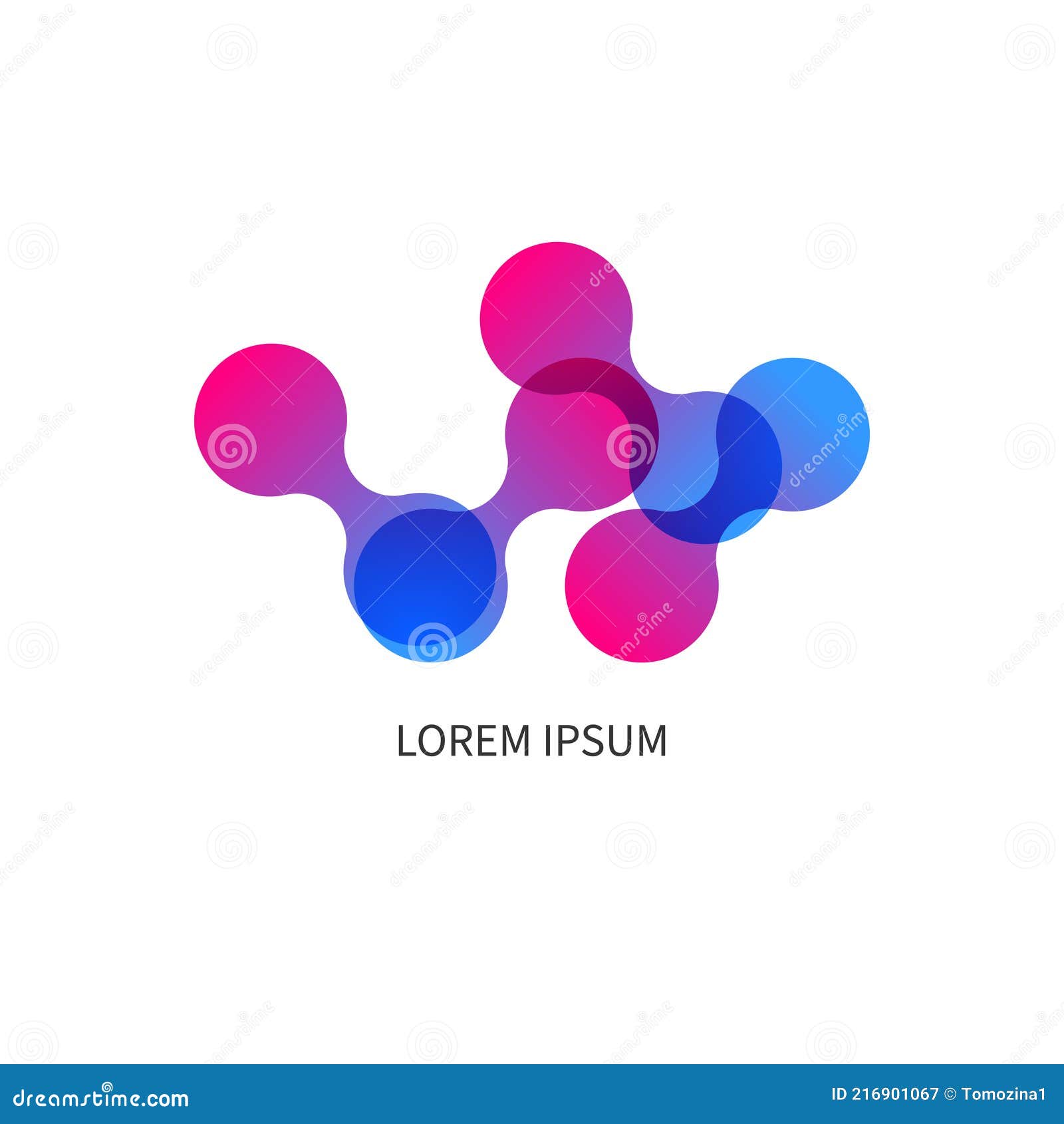 Technology Abstract Geometric Symbol Isolated on White Background Stock ...