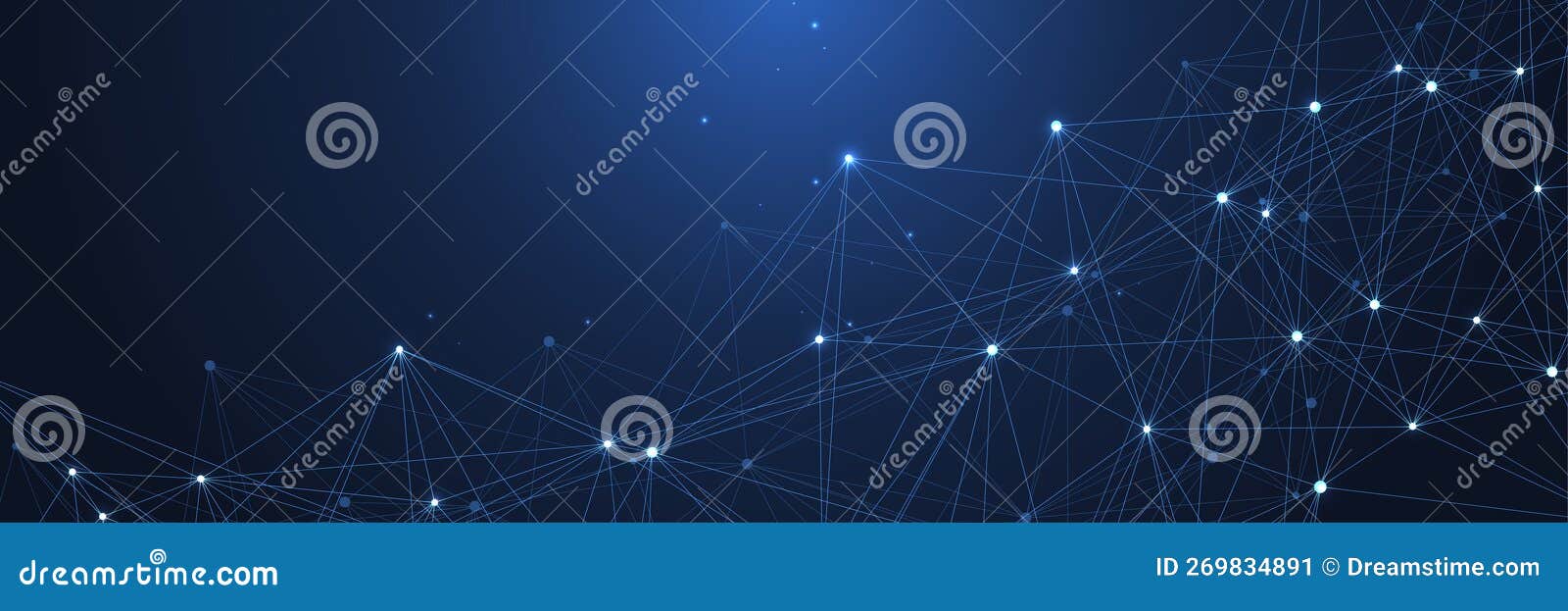 Technology Abstract Lines and Dots Connection Background. Connection ...