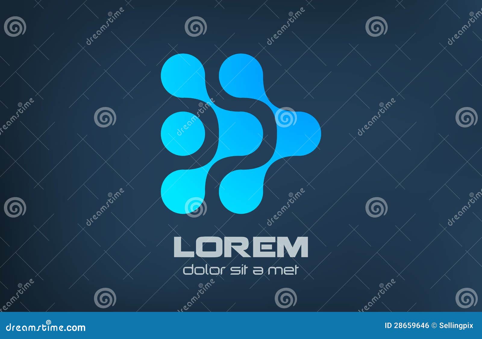 Technology Abstract Logo. stock vector. Image of science - 28659646